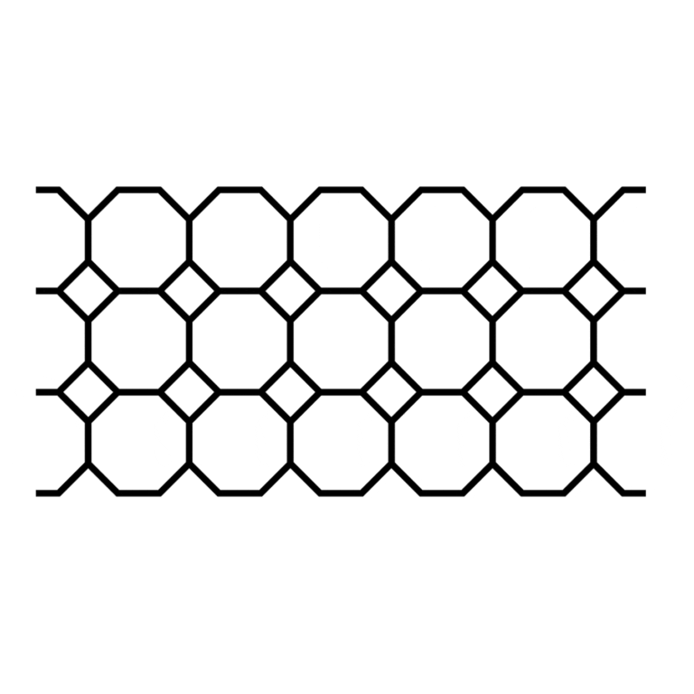 Octagon Tile Concrete Stencil | Duraamen