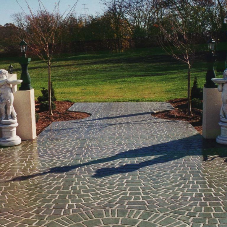 Cobble Fan Concrete Stencil - Duraamen Engineered Products, Inc.