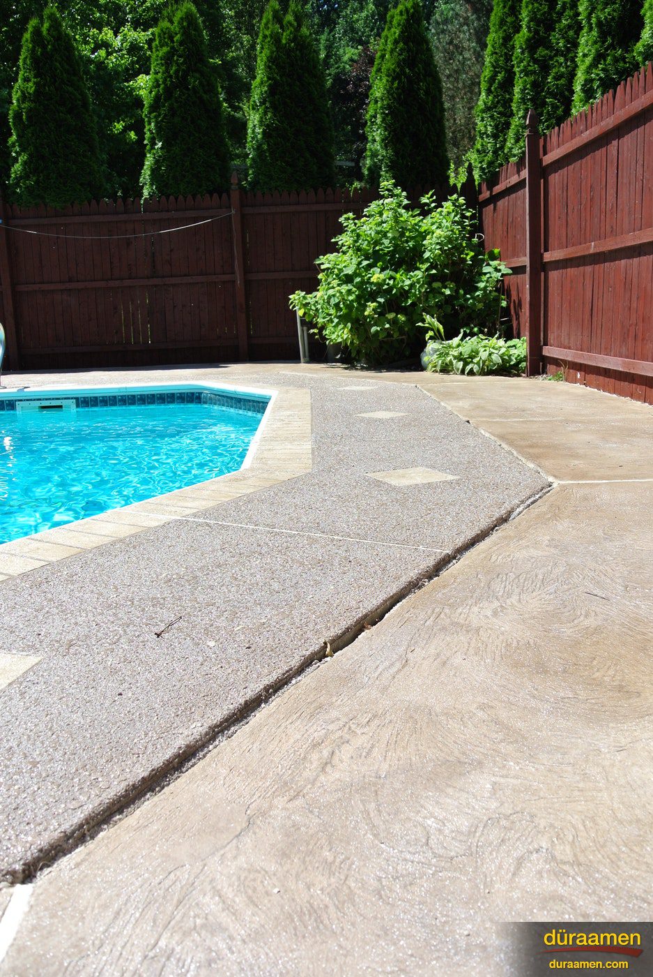 Resurface Pool Decks with Uberdek concrete overlay