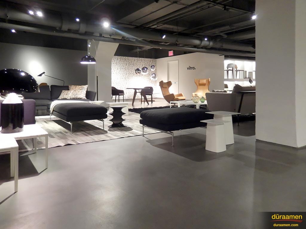 Polished Concrete Floors in a furniture store in New York