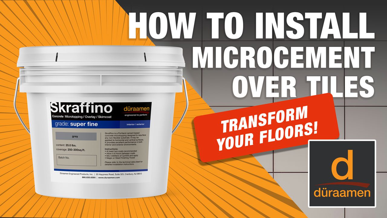 How to Install Microcement Over Tiles - A Step-by-Step Video Guide ...