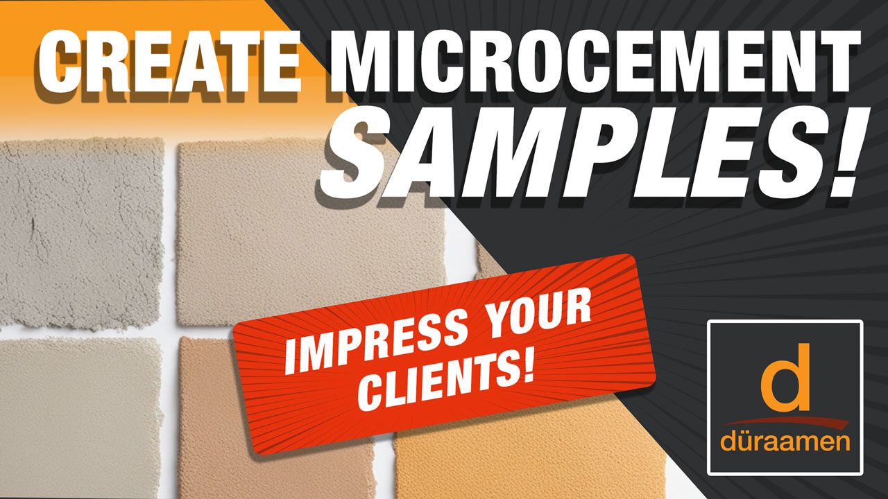 Learn to Create Microcement Samples with Uberdek & Skraffino | Duraamen ...