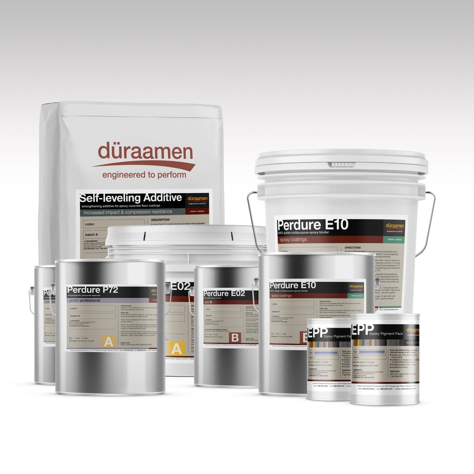 Perdure Self-Leveling Epoxy Flooring Kit | Duraamen