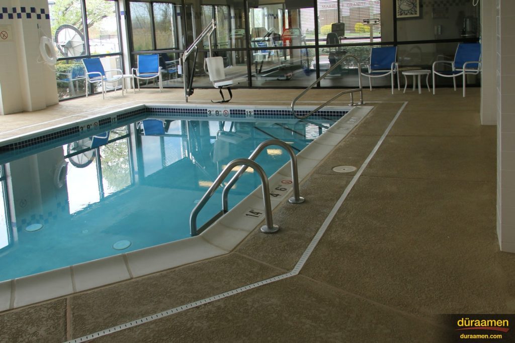 Pool Deck with Spray-texture Overlay - Duraamen Engineered Products, Inc.